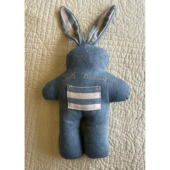 Toys | Tooth Bunny Fairy Plush Toy Stuffed Handmade Animal Denim Floppy ...